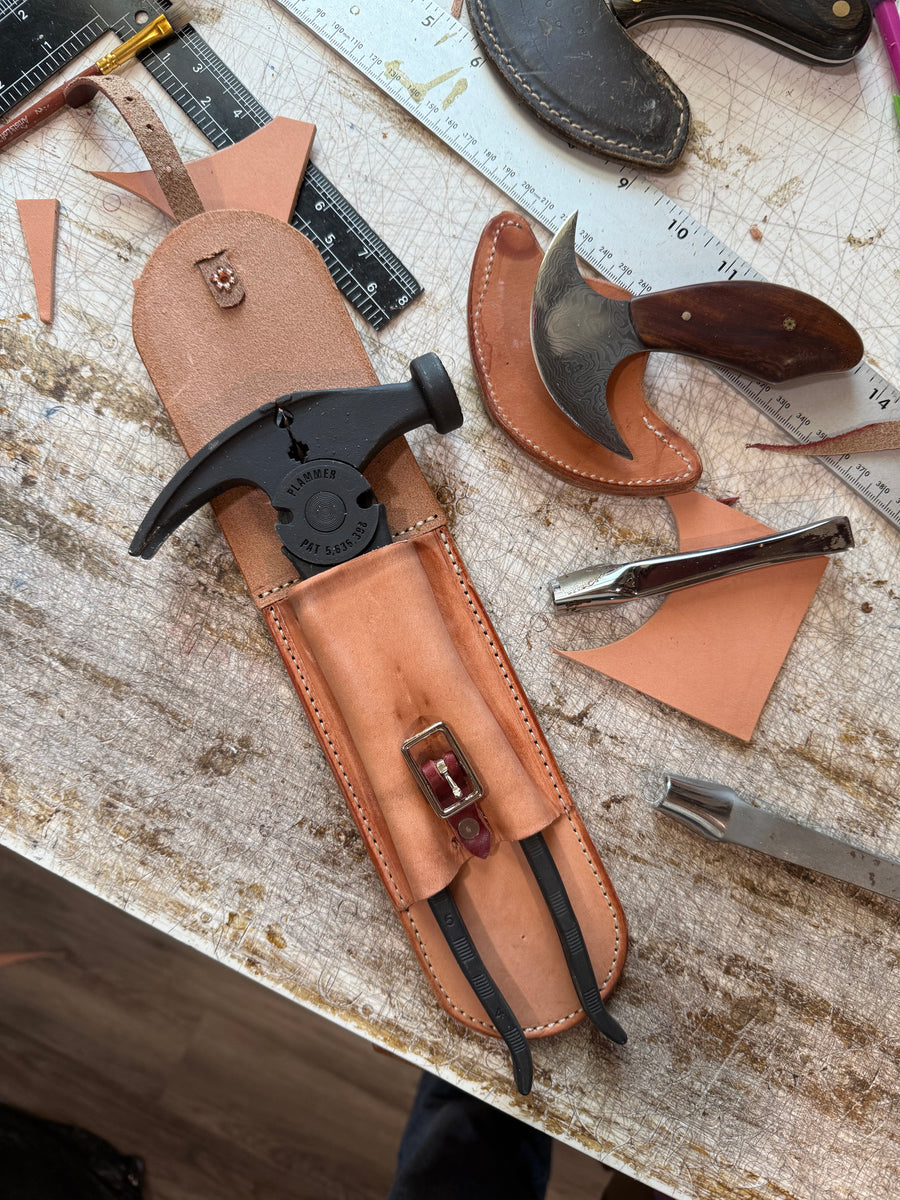 Plammer pliers scabbard – Crooked Horn Leather Company