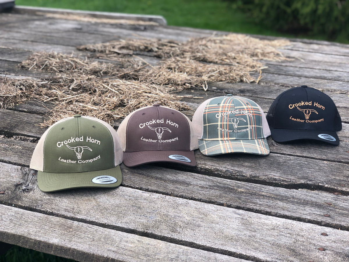 Snapback Trucker Hats – Crooked Horn Leather Company