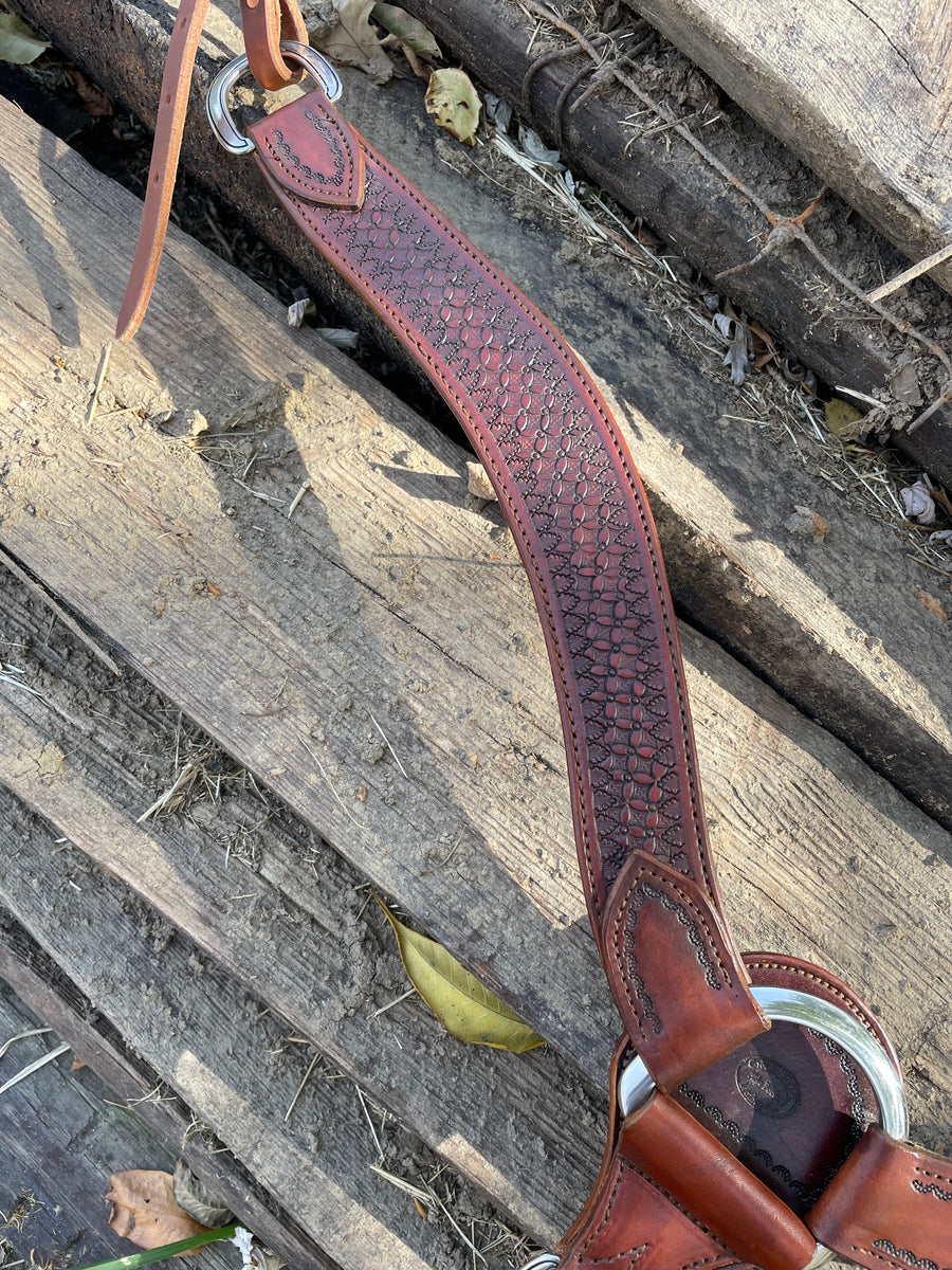 Narrow roper breastcollar – Crooked Horn Leather Company